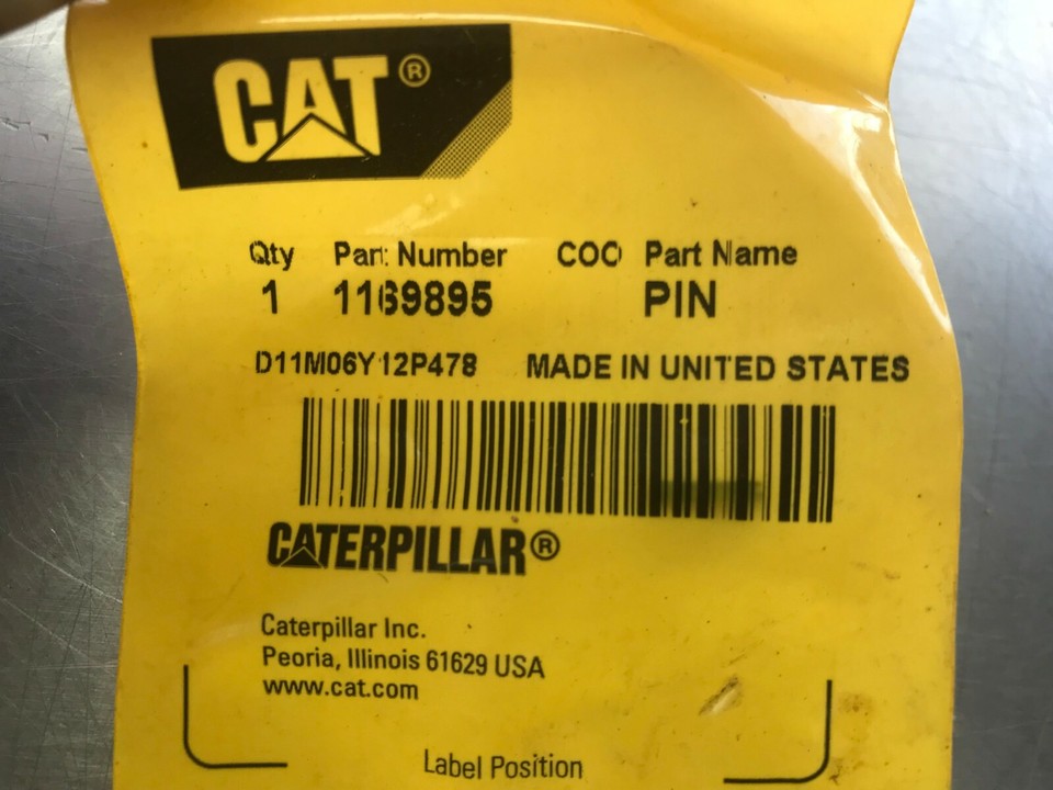 1169895 GENUINE CAT PIN CATERPILLAR 116-9895 | eBay