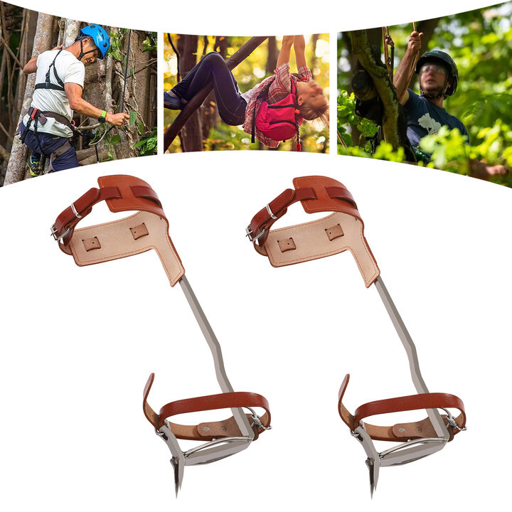 Adjustable Tree Climbing Spike Set Pole Climbing Spurs Tool Climber ...