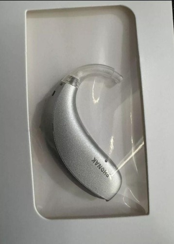 Pair of New Marvel Naida M70-SP BTE Silver Gray Hearing Aids with FREE ...