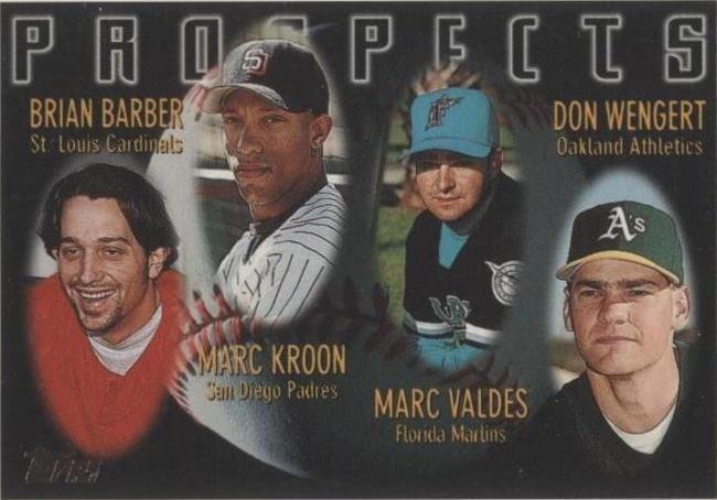 1996 Topps - Prospects Brian Barber, Marc Valdes, Marc Kroon #433 for ...