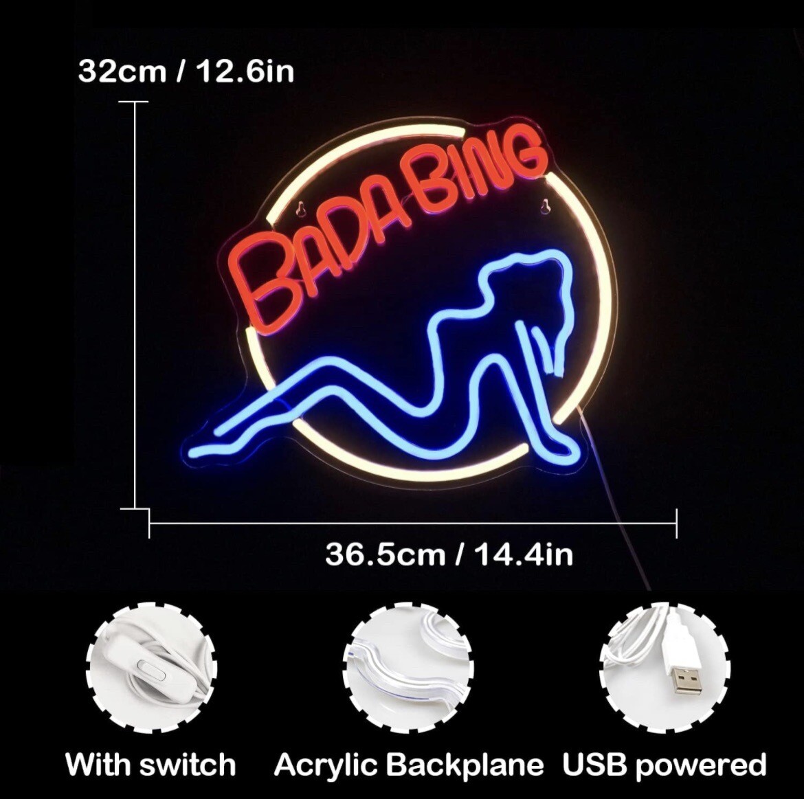 The Sopranos Neon LED Sign - Bada Bing Sign (FREE SHIPPING) | eBay