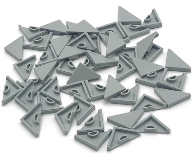 Lego 50 New Light Bluish Gray Tiles Modified 2 x 2 Triangular Pieces | eBay