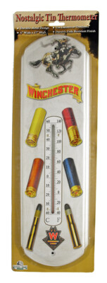 Winchester Shell Cartridge Thermometer Indoor Outdoor Metal - River's ...