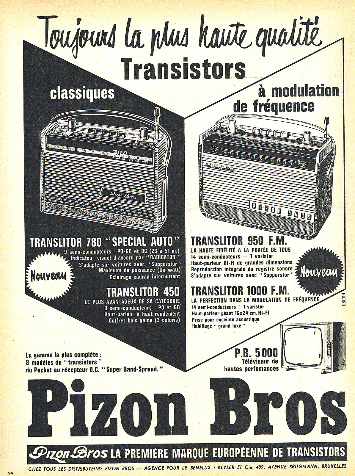 Pizon Bros d’occasion | Plus que 3 à -75%