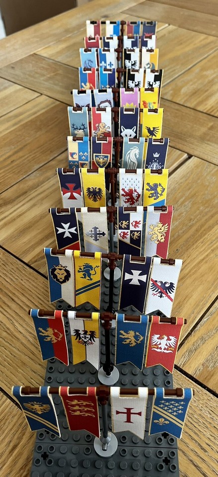 Custom Fabric Banners - Knights And Castle - Lego Compatible | eBay