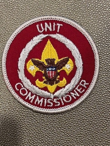 Boy Scouts Unit Commissioner Patch waffle plastic back | eBay