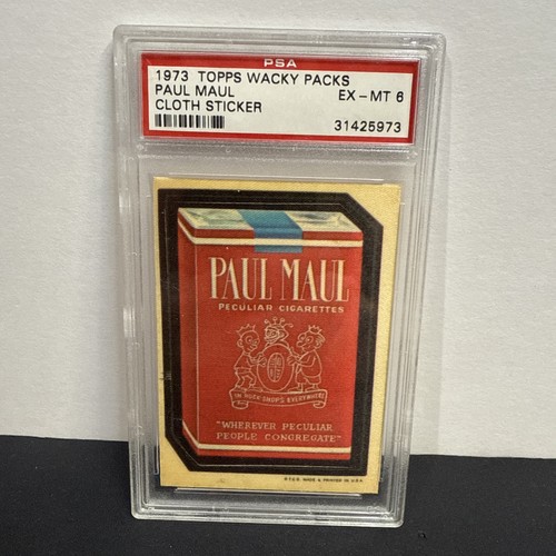 1973 Wacky Packages Paul Maul Cloth Sticker Ex-Mt Graded 6 | eBay
