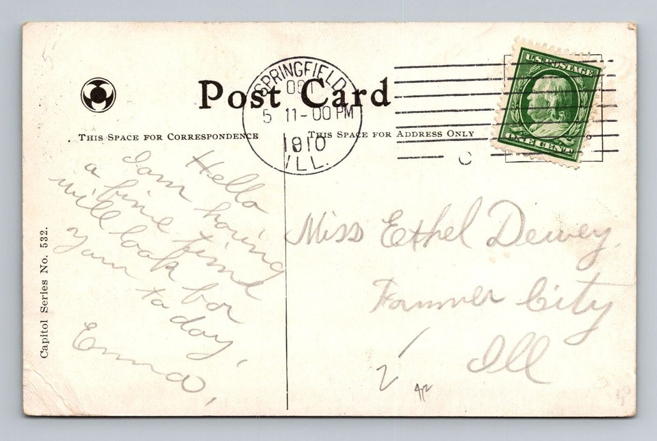 Springfield IL-Illinois Dome Building State Fair Grounds Vintage c1910 ...
