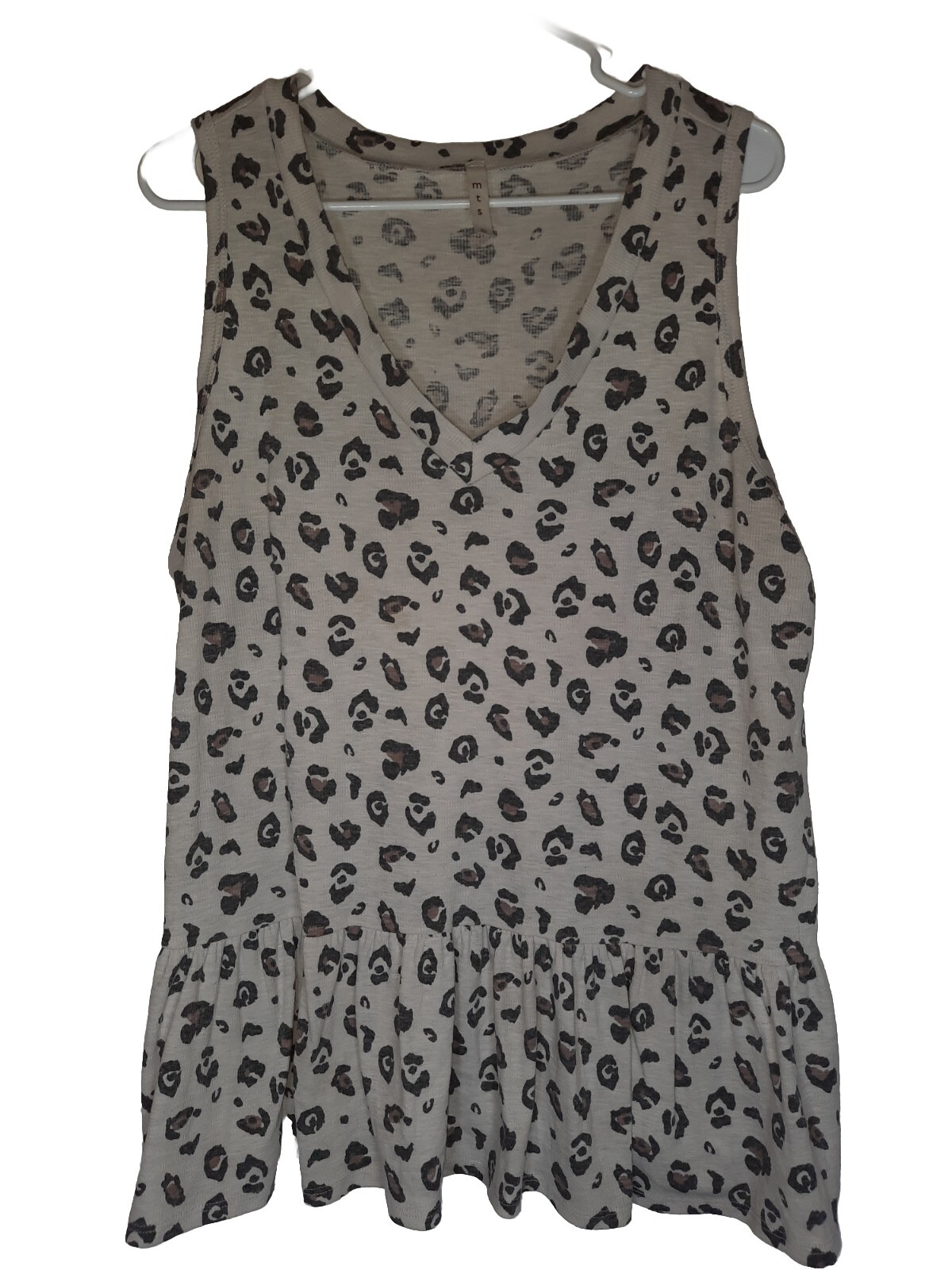 MTS Shirt Women's SZ XL Knit Tank Top Chita Print Sleeveless V Neck | eBay