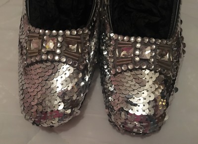 Custom Dorothy SILVER SLIPPERS Replicas Ladies Size 6 | eBay Australia