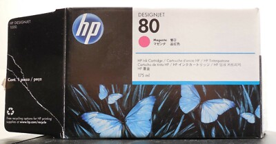 HP 80 Magenta Ink Cartridge for Designjet 1000 Series - 175 mL | eBay