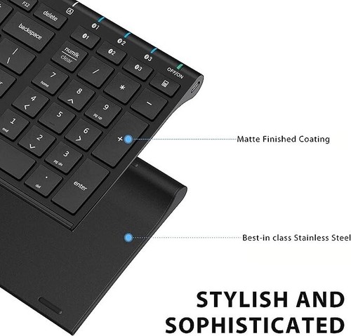 iClever IC-BK10 Bluetooth Universal Ultra-thin Keyboard - Black for ...