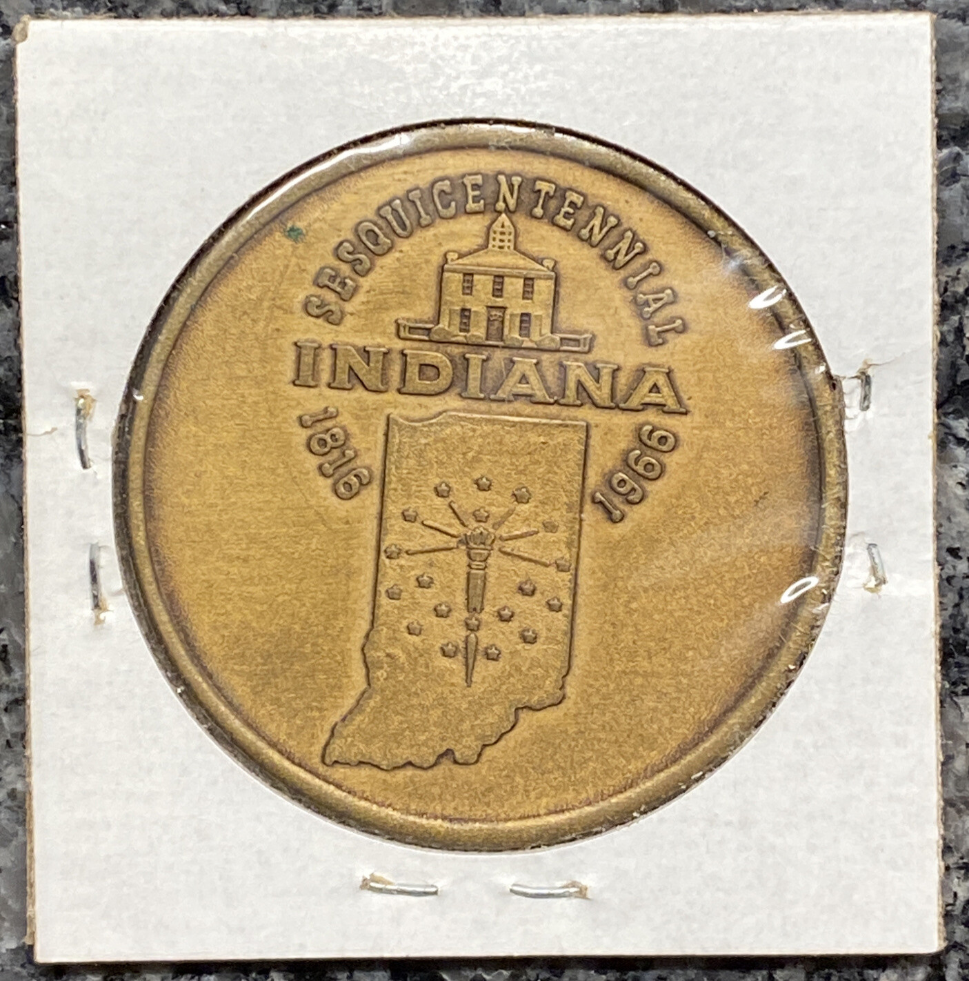 COIN - INDIANA Sesquicentennial - 1816 1966 - Uncirculated | eBay