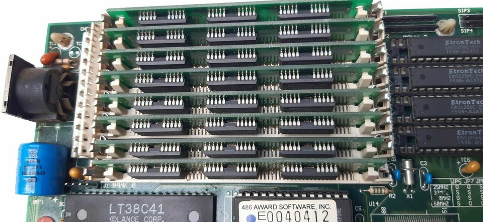 Rare 486 Motherboard, Socket 3, SiS 85C471 Chipset, 486 66MHZ CPU and ...