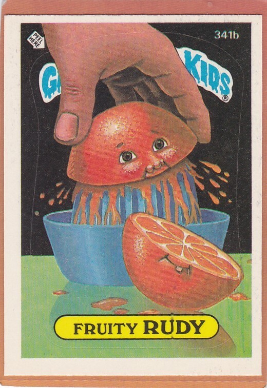 1987 TOPPS GARBAGE PAIL KIDS FRUITY RUDY #341B NMMT *A905 | eBay