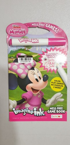 Bendon Minnie Mouse Imagine Ink Mess Free Game kids Activity Book with ...