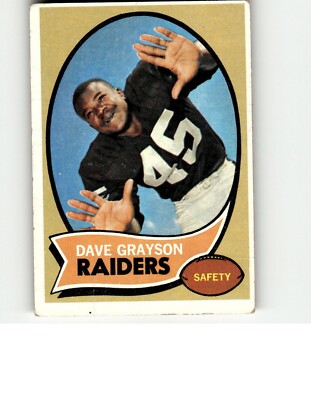 DAVE GRAYSON 1970 Topps FOOTBALL #31 BUY ANY 2 ITEMS FOR 50% OFF ...