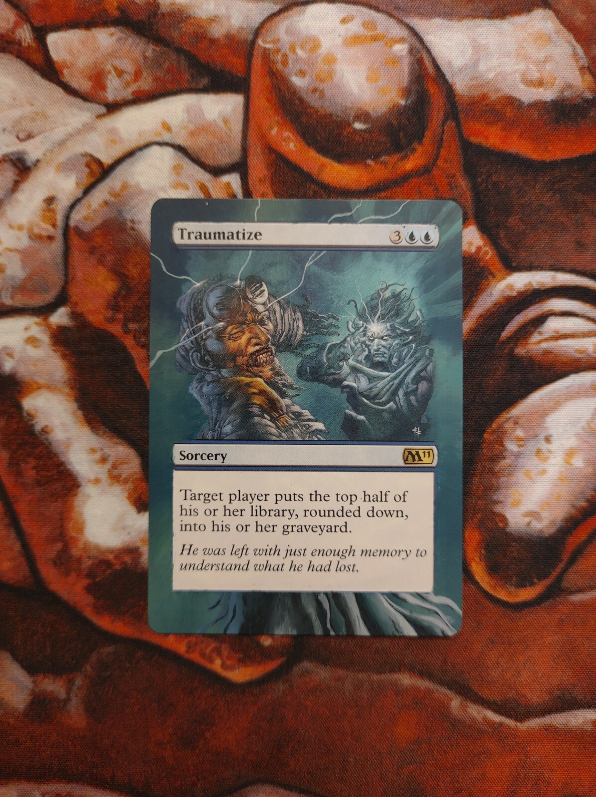 Magic the Gathering Traumatize Hand Painted Unique Custom MTG Alter | eBay