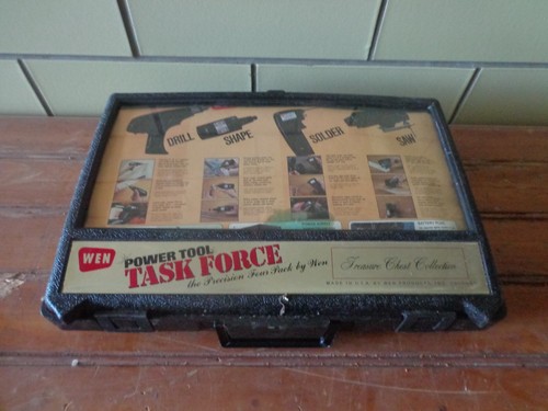 VINTAGE WEN POWER TOOL TASK FORCE TOOL SET MODEL 2336 TREASURE CHEST ...