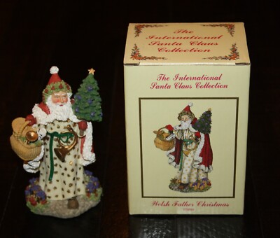 SC34 International Santa Claus Collection Welsh Father WALES Figurine w ...