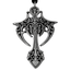 Pewter Large Gothic Vampire Cross Tribal Fashion Necklace Jewelry ...