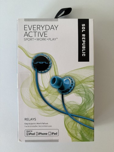 Sol Republic 1131-33 Relays In-Ear Headphones Blue. Made For iPod ...