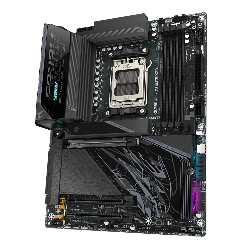 Gigabyte X870E AORUS ELITE X3D Socket AM5 AMD X870E DDR5 ATX ...