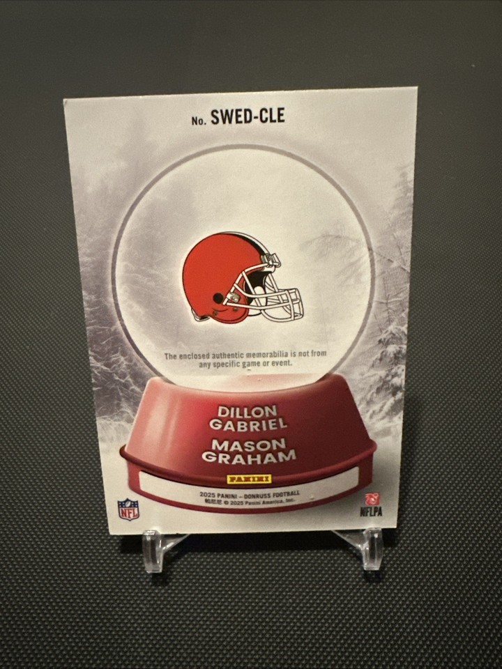 2025 Donruss Football Dillon Gabriel & Mason Graham Dual Rookie Sweater ...