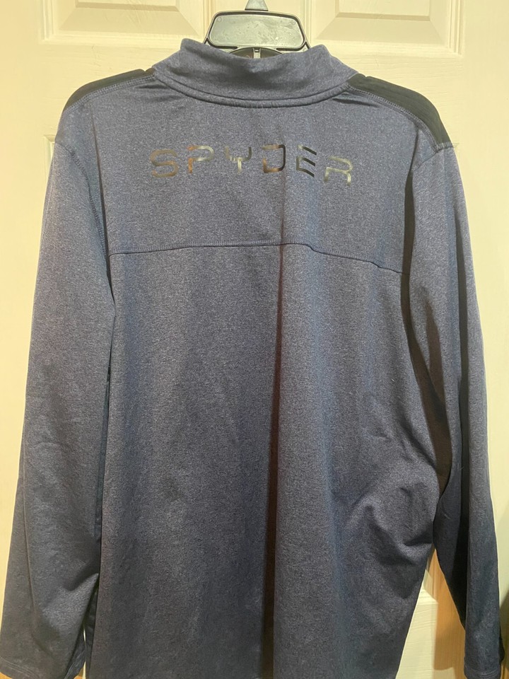 Spyder Active Shirt Mens XXL 2XL 1/4 Zip Running Lightweight Long ...