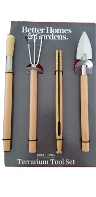 Better Homes & Gardens Terrarium Tool Set • Mini- Brush, Rake, Shovel ...