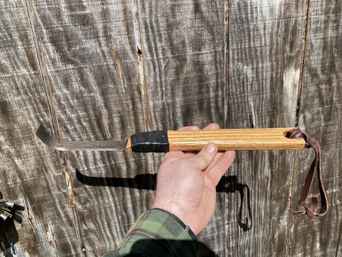 Long Handle Mocotaugan Crook Knife Crooked Knife Frontier Mountain Man ...