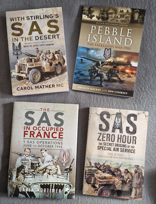 SAS Book set combined bundle Zero Hour, Pebble Island, Occupied France ...