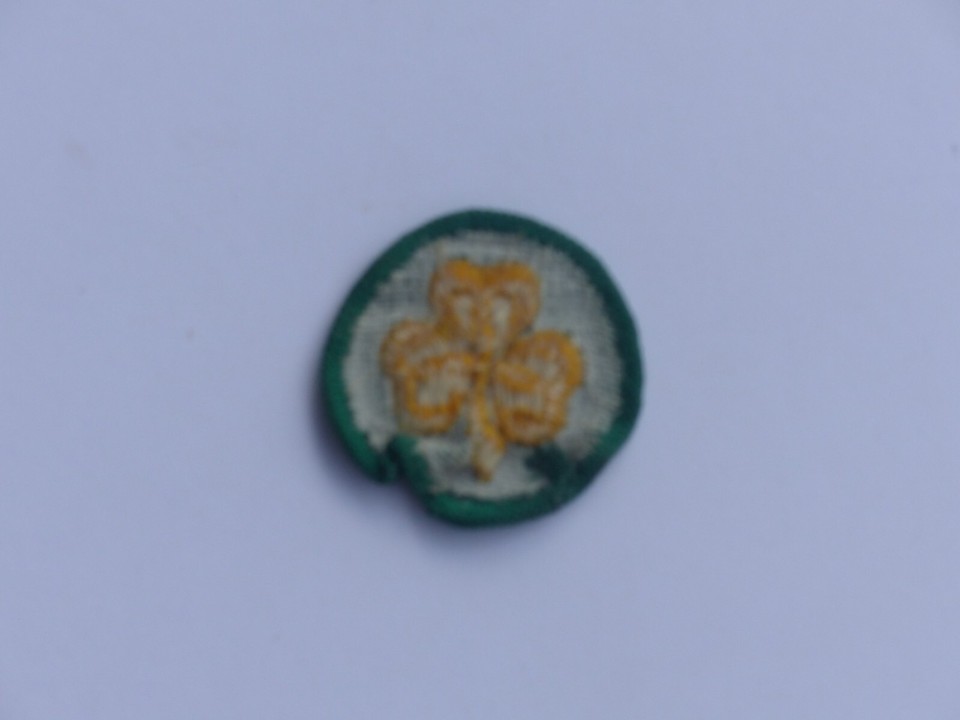 Used Vintage Girl Scouts USA Green 2nd SECOND CLASS Patch Badge Gold ...