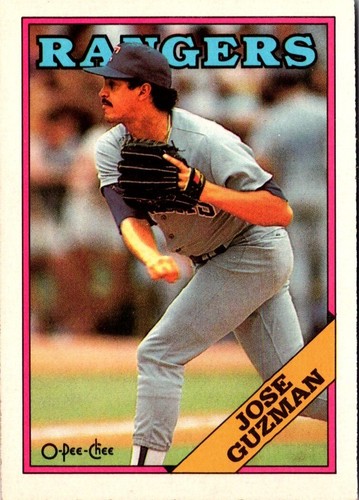 1988 O-Pee-Chee Jose Guzman #98 Texas Rangers Baseball Card | eBay