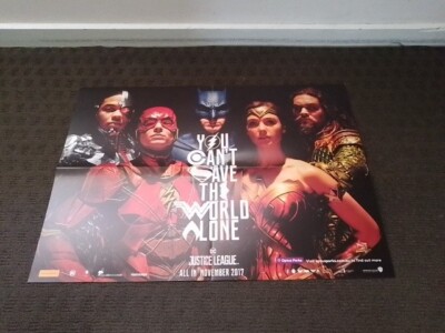 DC Justice League Optus Perks Promotional Movie Poster- 2017 | eBay ...