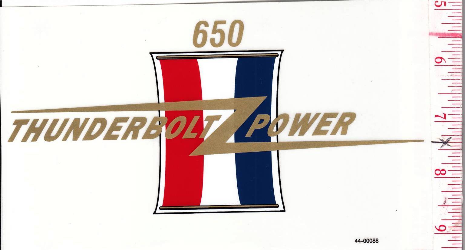 BSA MOTORCYCLE, OIF, "650 THUNDERBOLT POWER", 7.5" X 4.5" DECAL | eBay
