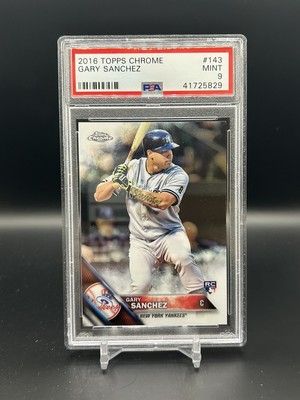 2016 Topps Chrome #143 Gary Sanchez PSA 9 Mint RC Rookie Card | eBay