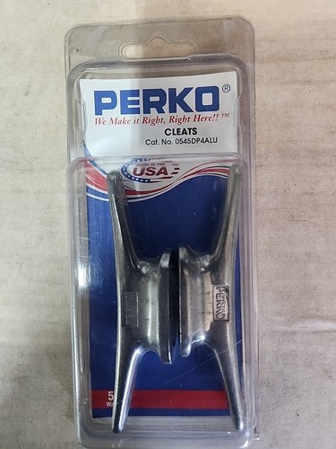Perko Closed Base Aluminum Cleat 4" x 1-5/8" x 3/4" #10 Screw 2/Pk ...