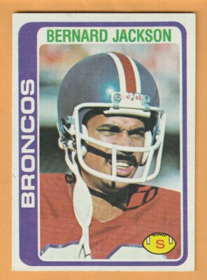 Bernard Jackson Denver Broncos 1978 Topps #363 Washington State Cougars ...