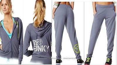 ZUMBA Fitness -2pc.SET-Hoodie-Jacket & Light Sweat Pants,Slimming-OH SO ...