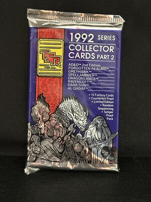 1992 TSR Series Collector Cards Part 2 Sealed/Unopened Pack | eBay