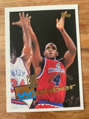 1995-96 Topps NBA Chris Webber #282 - Washington Bullets | eBay