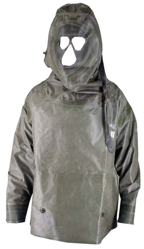NBC Rubber Smock Jacket Rubber Fetish Costume Survival NBC Zodiac ...