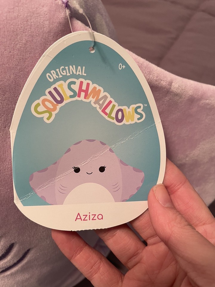 Aziza the Stingray Squishmallow Official Kellytoy 16 Inch Plush NWT ...