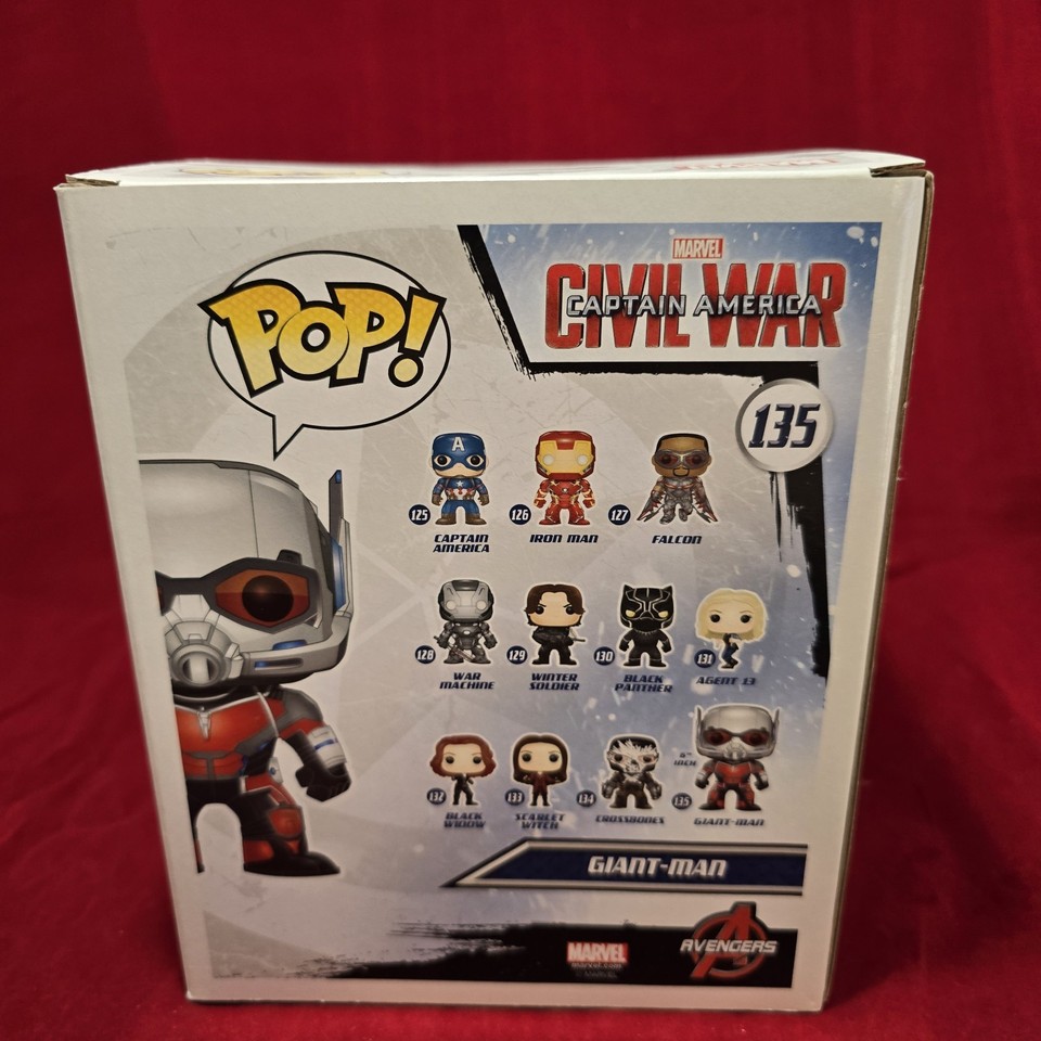 GU Funko Pop Deluxe GIANT MAN Ant Civil War Vinyl Figure 135 | eBay
