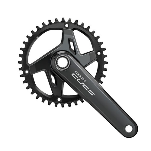 SHIMANO CUES FC-U8000-1 Hollowtech II Black Crankset 1x9/10/11 Speed ...
