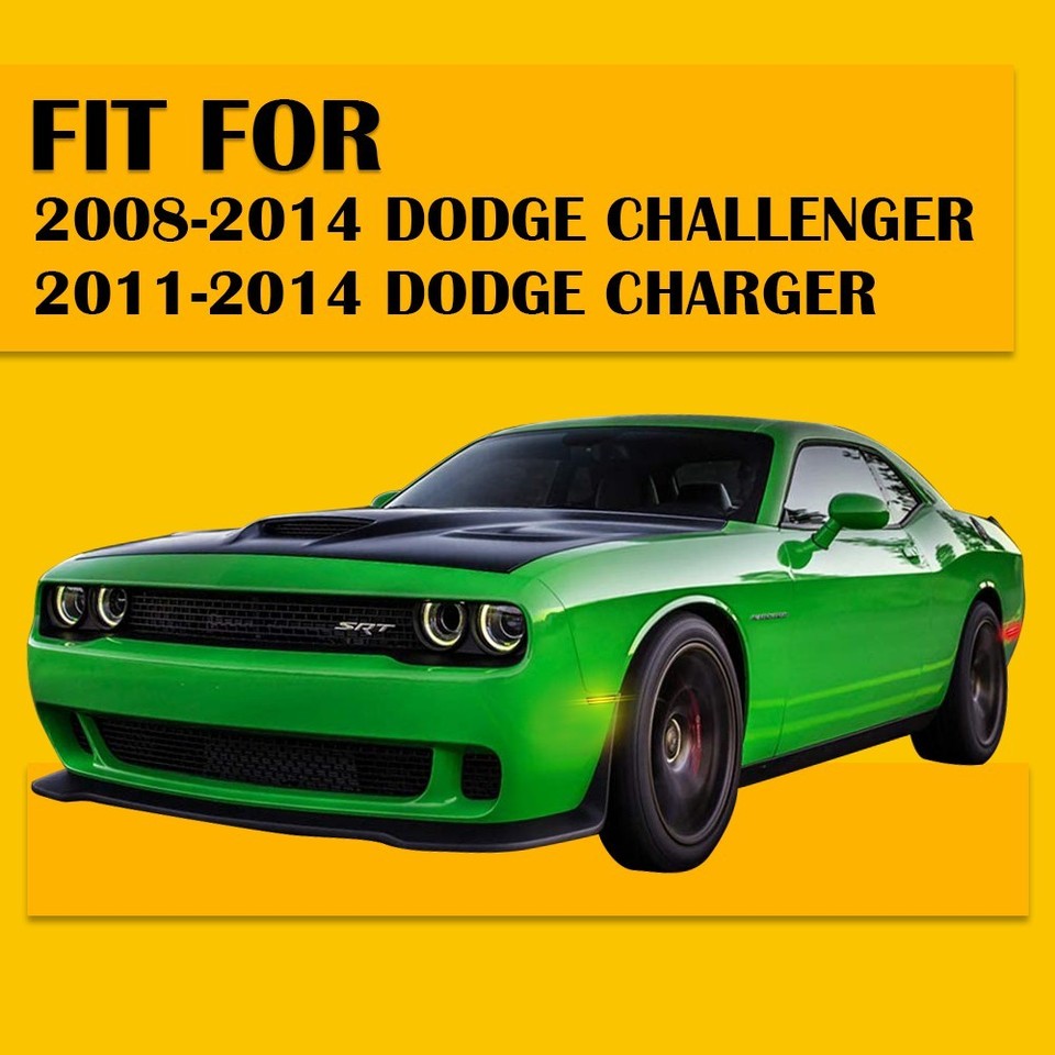 Red Rear Smoke Side LED Marker Lights For Dodge Challenger 08-14 11-14 ...