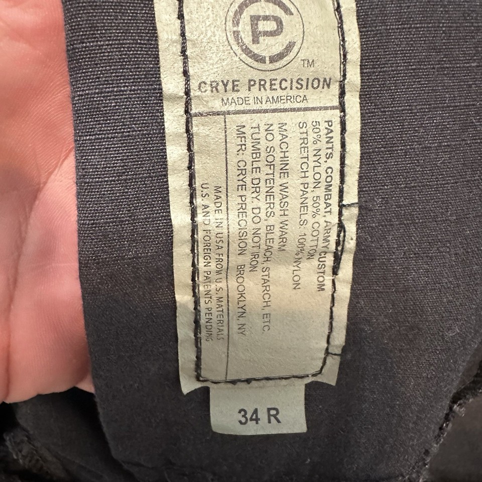 Crye Precision Combat Pants Black 34R Tactical Cargo Pockets | eBay