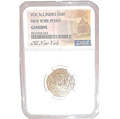 🇳🇱 New York Penny - 1750 - Duit - Netherlands - Dutch East Indies - NGC ...