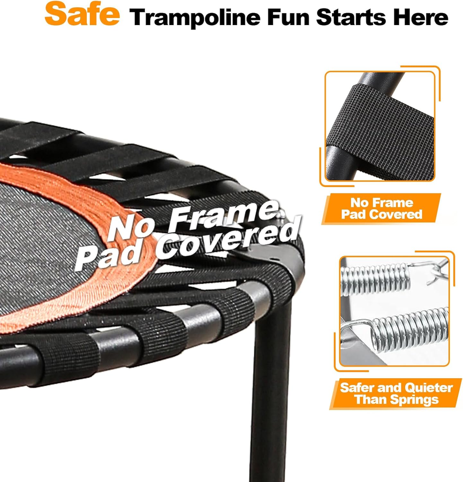 Mini Trampolino Pieghevole Con Carico Di 204 Kg, Tappeto Elastico ...